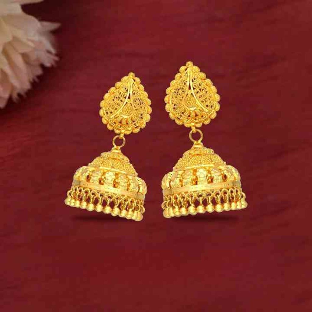 Bridal Gold Jhumka Design : सबसे हटके डिज़ाइन (2023)